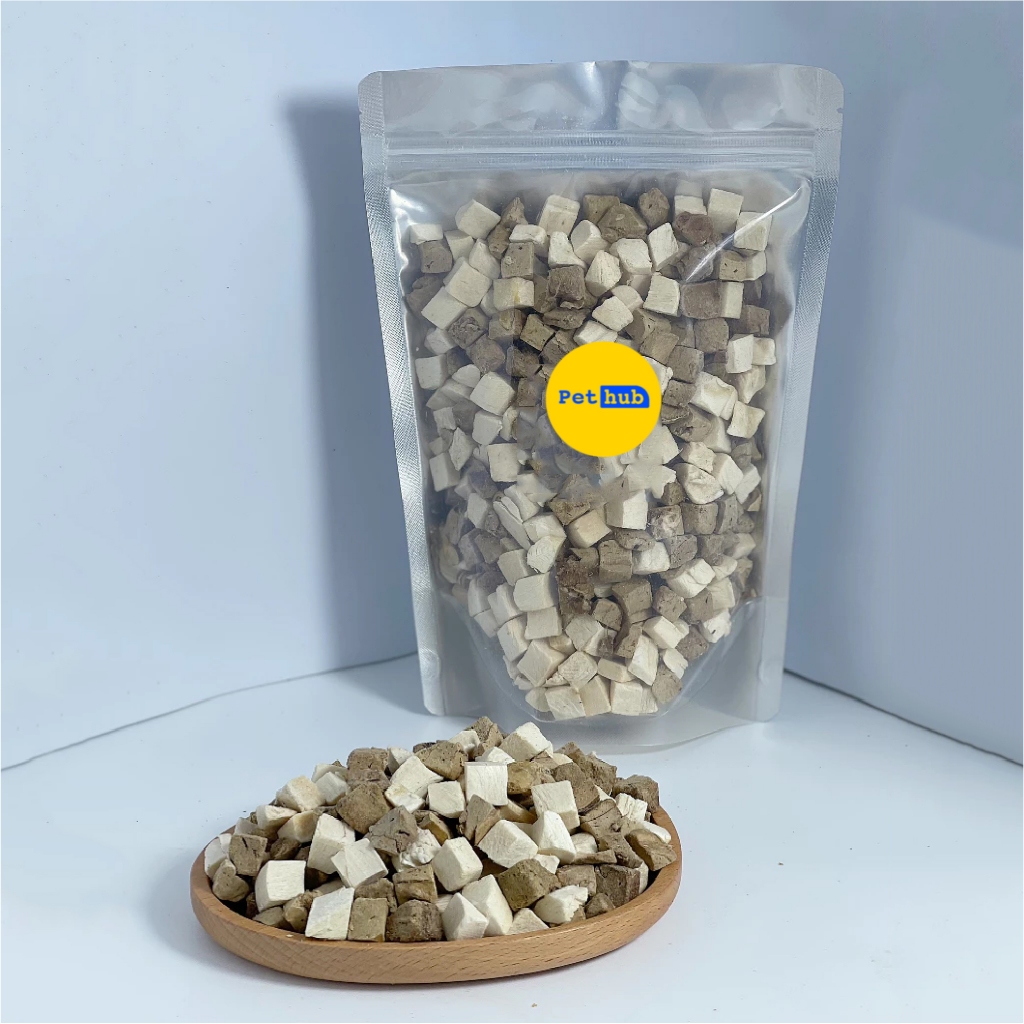 [500g] Viên Gà Sấy + Viên Gan Gà Hỗ Trợ Tiêu Hóa, Giảm Mùi Phân, Nước ...