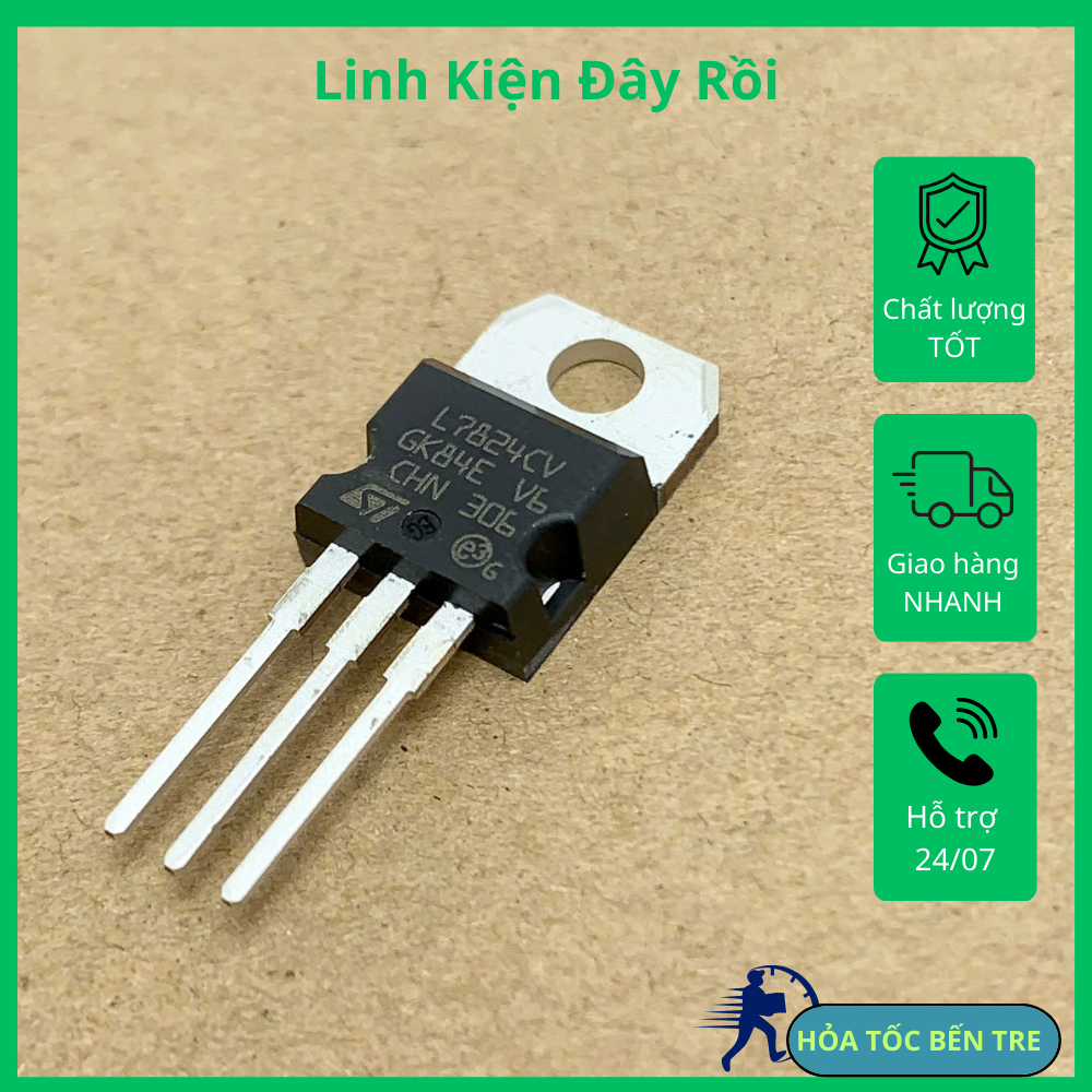 L7824CV 7824 TO-220 IC ổn áp 24V chính hãng | Shopee Việt Nam