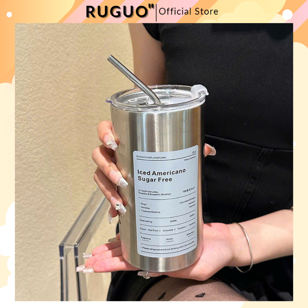 Ly Giữ Nhiệt Iced Americano Màu Bạc 600ml Inox 304 | Shopee Việt Nam