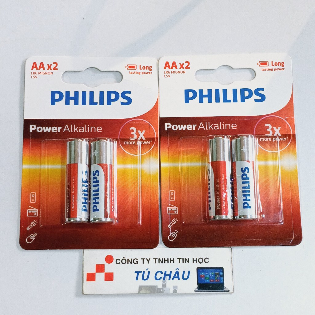 Pin AA Philips ALKALINE LR6 MIGNON 1.5V (LR6P2B/97 KIỀM ALKALINE ...