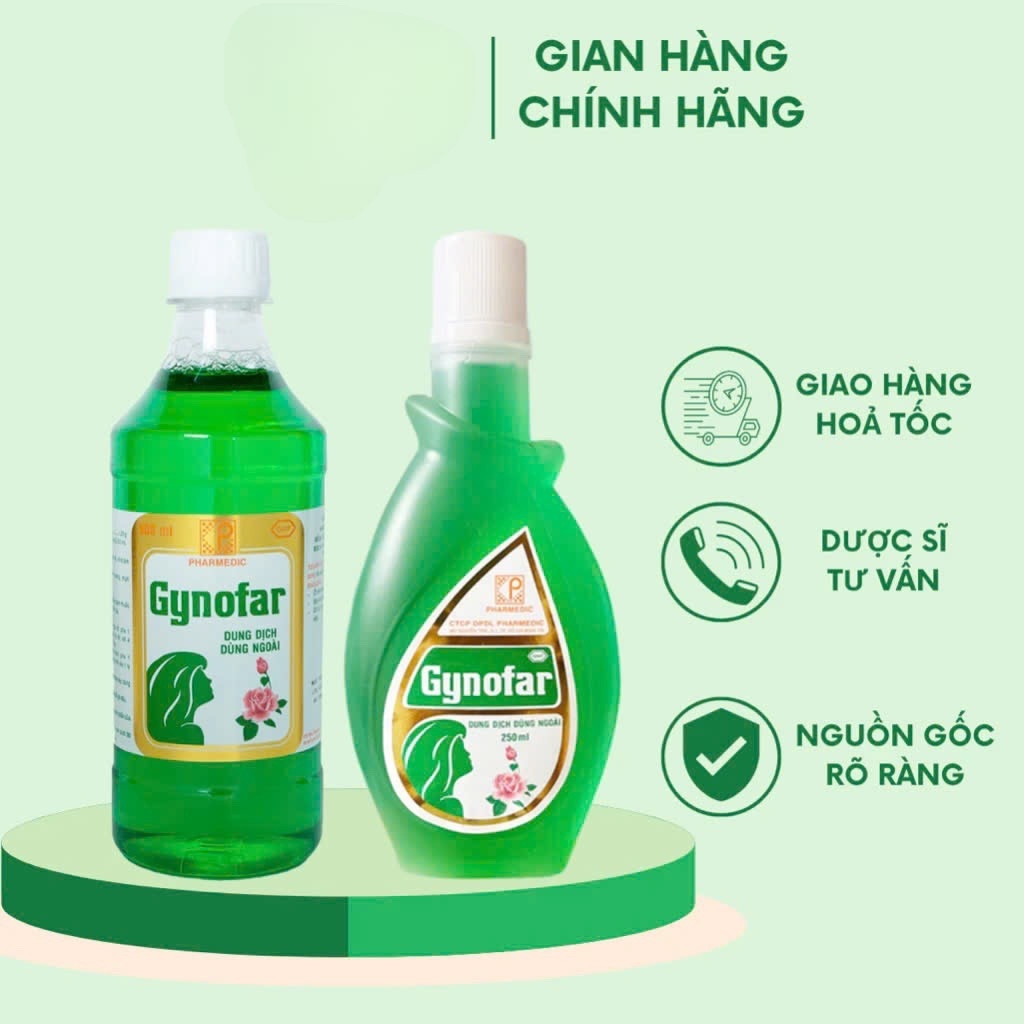 [Chính Hãng] Dung dịch vệ sinh Gynofar(chai 250ml và 500ml) | Shopee ...