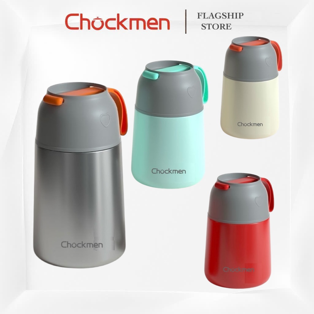 [RẺ VÔ ĐỊCH]Bình Ủ Cháo CHOCKMEN Inox Cao Cấp Bình Ủ Các Loại Hạt Giữ Nhiệt Hộp Đựng Cơm Có Quai ...