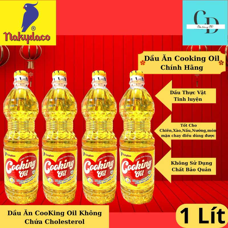 Dầu thực vật Nakydaco Cooking Oil chai 1 lít | Shopee Việt Nam