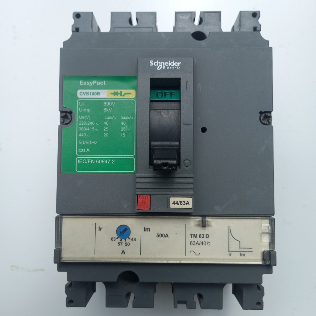 Aptomat 3 pha 380v 100A MCCB chống quá tải-cb 3 pha 380v hàng nhật bãi ...