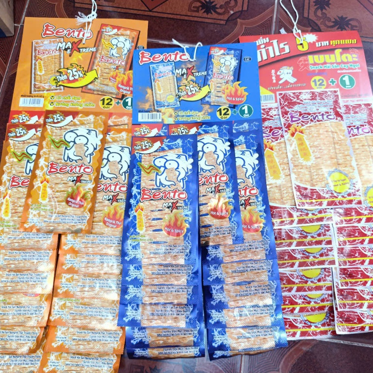 DATE MỚI_ Combo 3 Dây Mực Bento 4g Mỗi Dây 13 Gói | Shopee Việt Nam