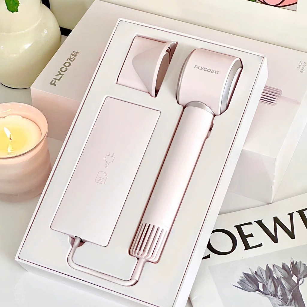 Máy sấy ion Flyco FH6371 bù ẩm điều chỉnh thông minh chính hãng tặng kèm đầu sấy (BH 12 tháng ...