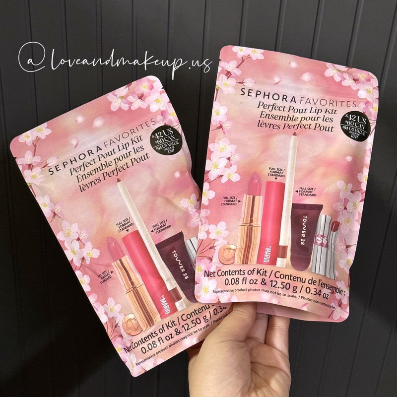(AUTH NEW 2025) Set Son Sephora Favorites Perfect Pout Lip Kit *đọc mô ...