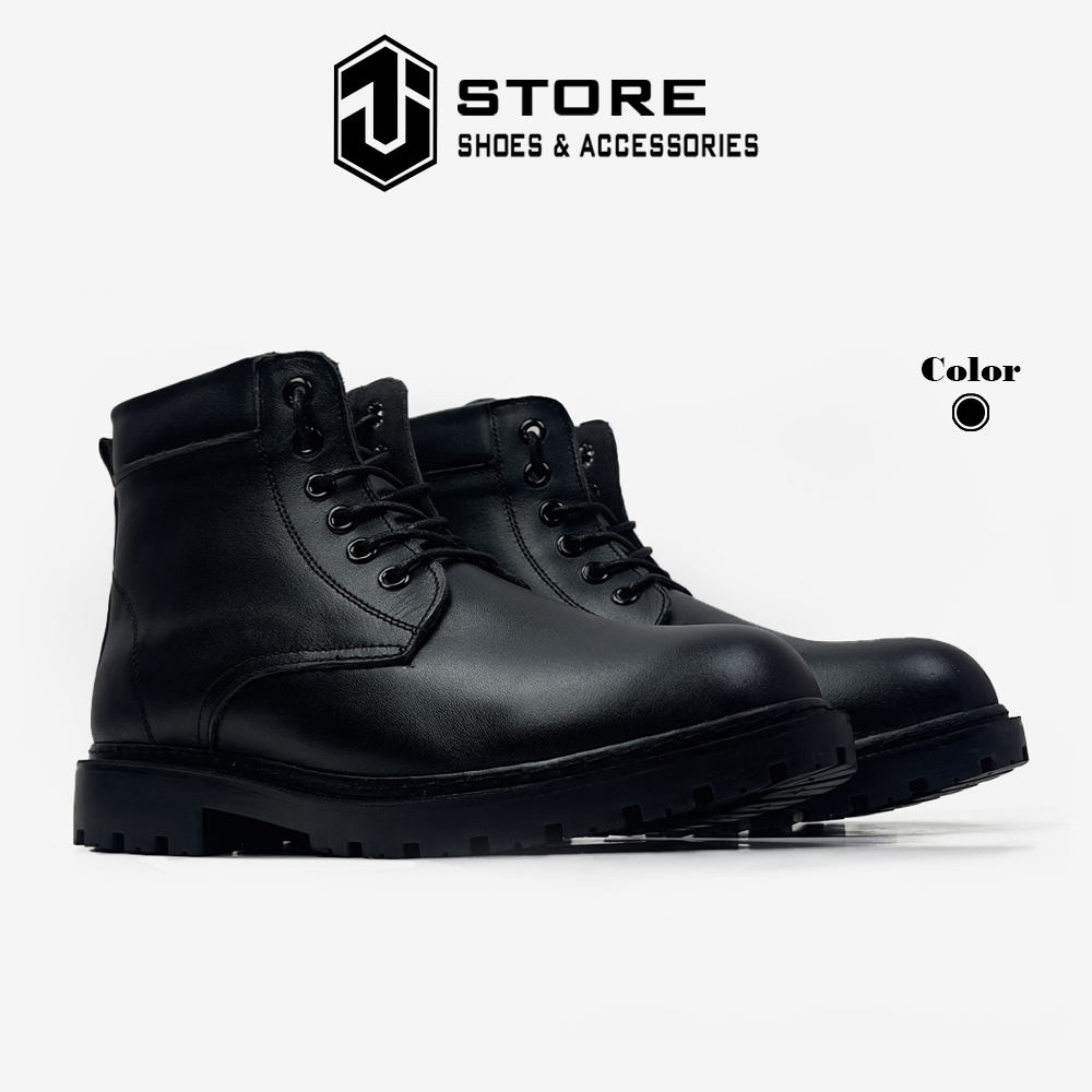 Giày Combat Boots Task Force J1, Giày Boot Cổ Lửng Da Bò Nappa Đế Cau ...