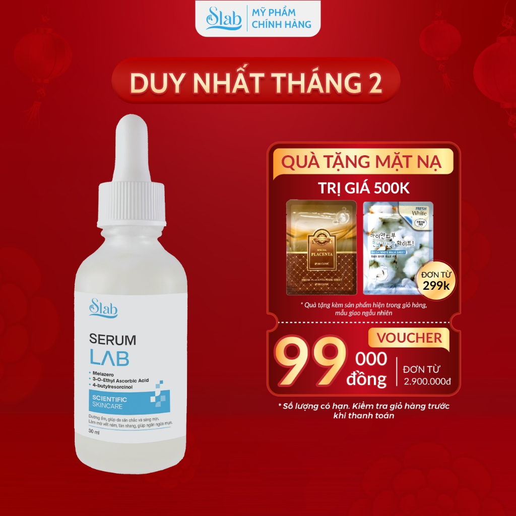 Serum Slab Tự Thực Bào Lab - Dưỡng Sáng Da, Mờ Thâm Mụn, Mờ Nám, Tàn Nhang, Cấp Ẩm Cho Da 30ml ...