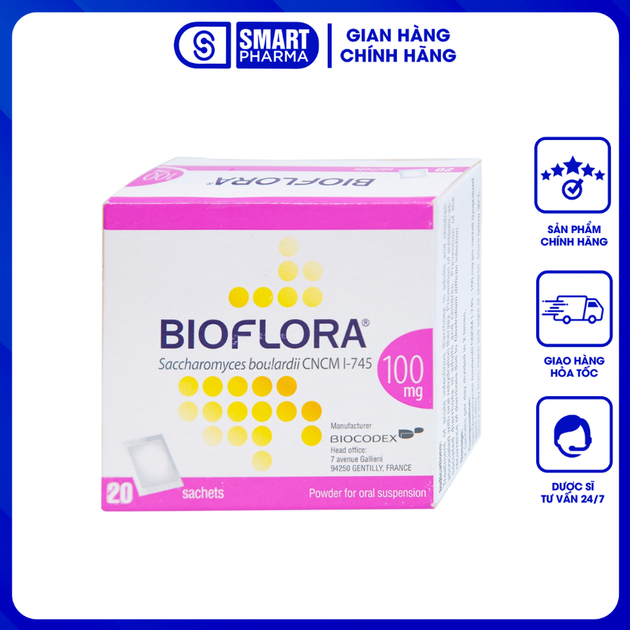 Men Vi Sinh BIOFLORA 100mg (Hộp 20 gói) | Shopee Việt Nam