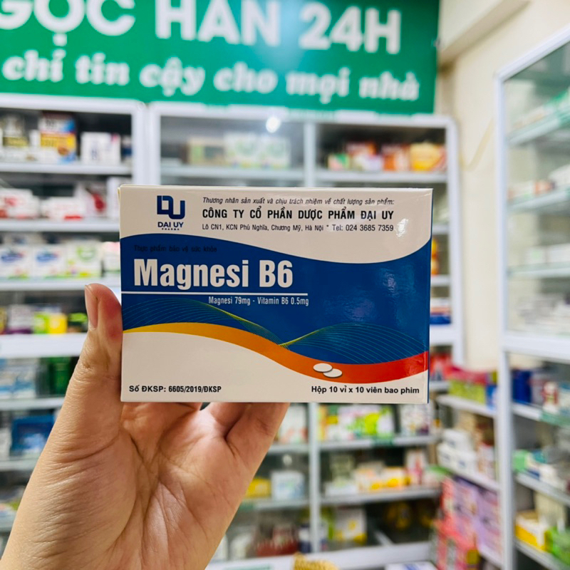 Viên uống Magnesi B6 - Bổ sung vitamin B6 và Magie, giảm tình trạng ốm ...