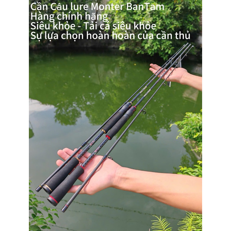 Cần Lure Monster Bantam - Độ cứng: M (Medium) - Chât liệu Cacbon cao ...