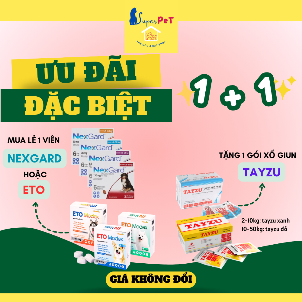Lẻ 1 Viên Thuốc Trị Ve Chó NEXGARD & ETO MODEX, Thuốc Ve Chó Dạng Viên ...