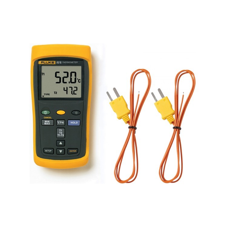 [ FLUKE 52-II ] [ BH 12 THÁNG ] Máy đo nhiệt độ 2 kênh Fluke 52-II ...