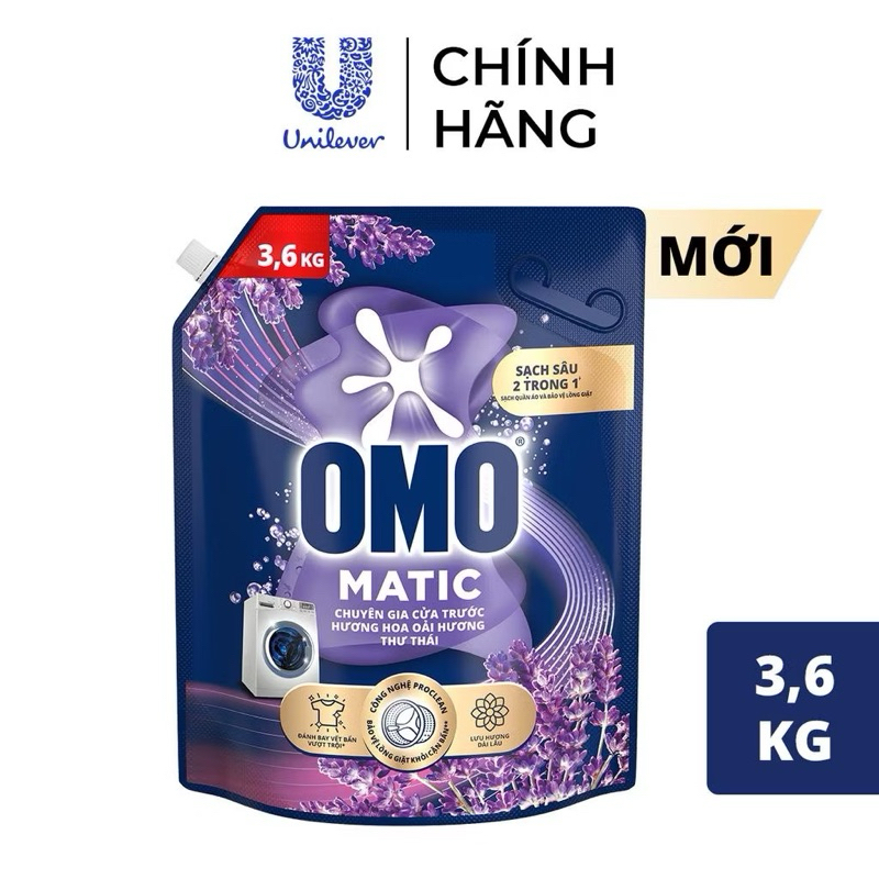 Nước Giặt OMO 2 trong 1 Cửa Trước 3.6Kg | Shopee Việt Nam