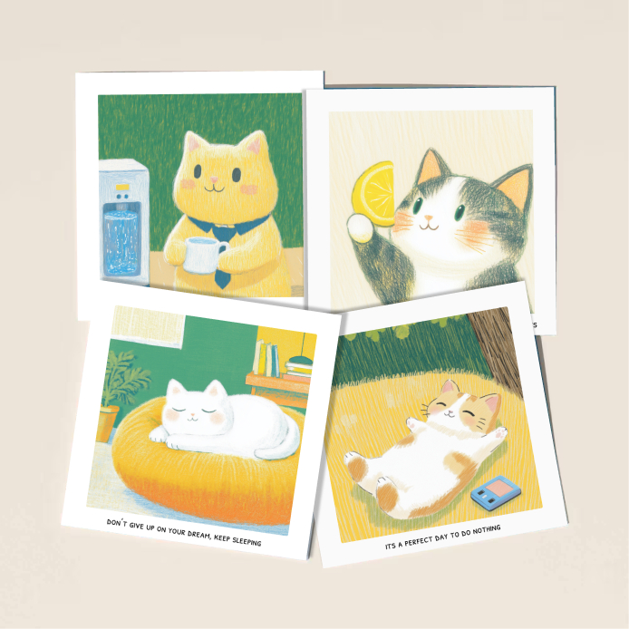 [Hỏa Tốc] BST Thiệp Xinh Viết Tay Mèo "Chill Meow" Cho Bạn bè, 8/3 ...