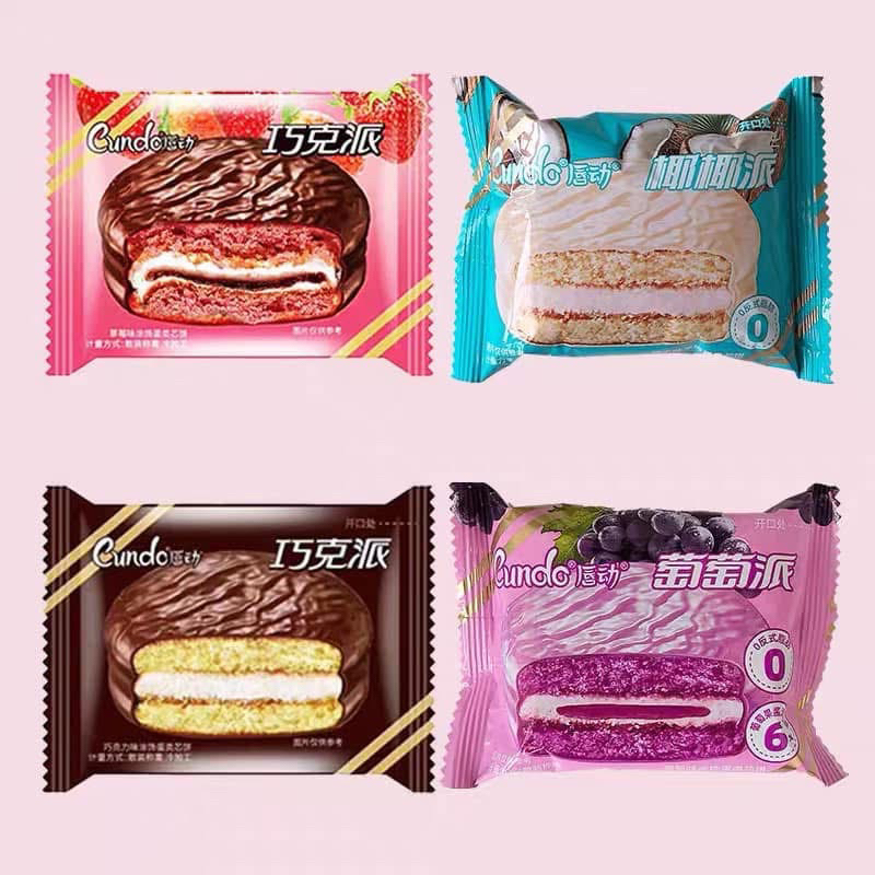 Bánh Choco cundo socola 4 vị dâu, dừa, nho, socola nội địa Trung ...