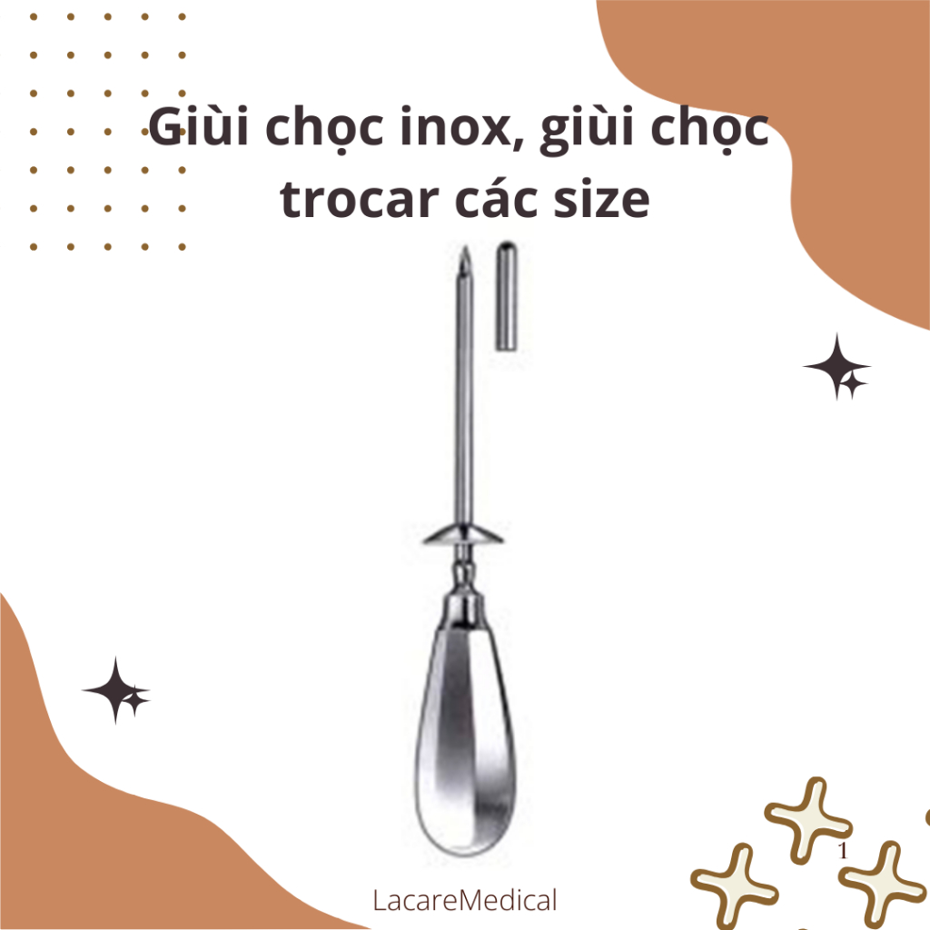 Giùi chọc inox, giùi chọc trocar các size | Shopee Việt Nam