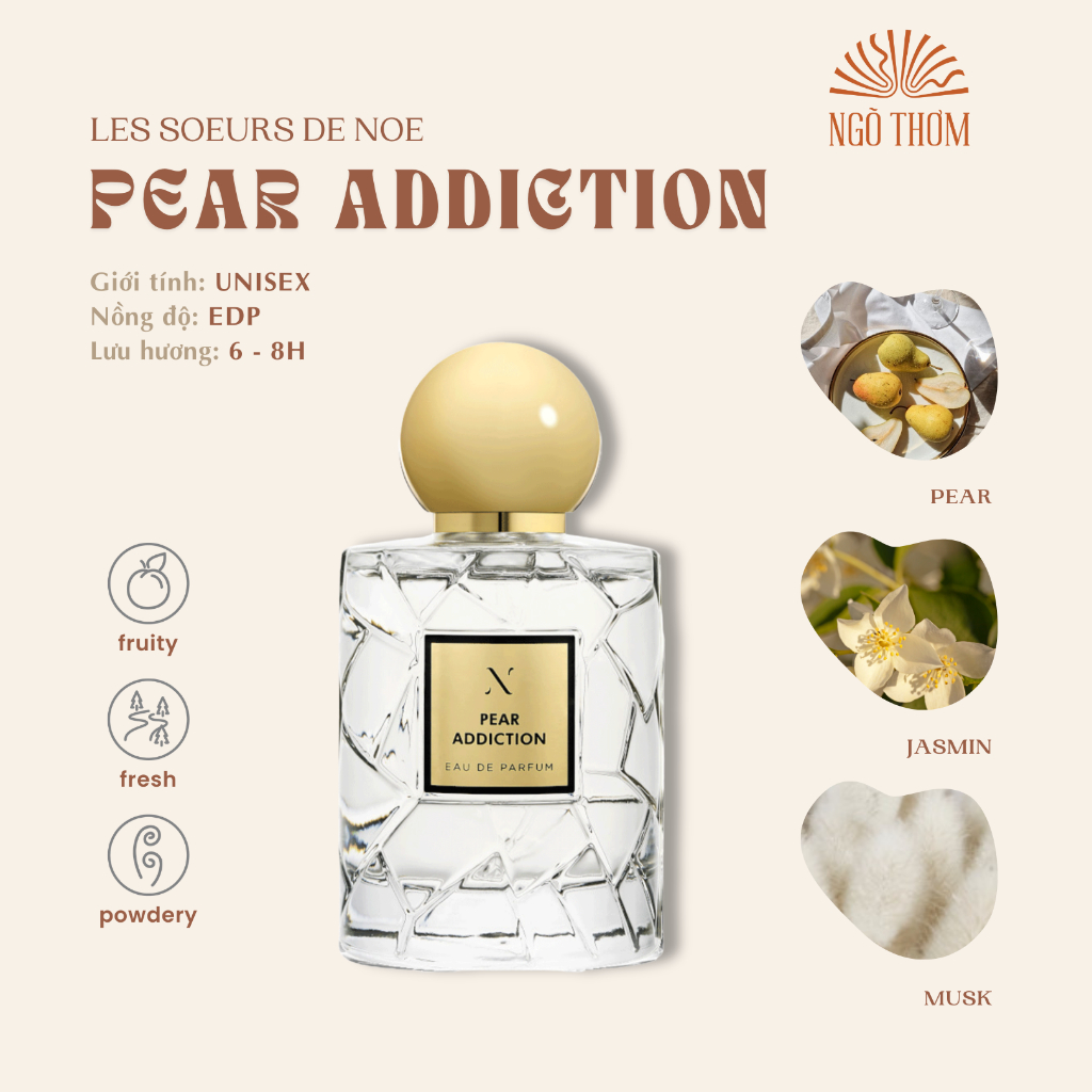 Nước hoa chiết unisex Les Soeurs de Noe Pear Addiction chính hãng dầu ...