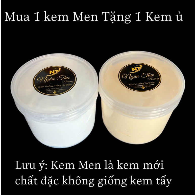 (Mua 1 Kem Men Tặng 1 Kem ủ) Kem Body Men 500g Dưỡng Trắng Da Tặng 500g ...