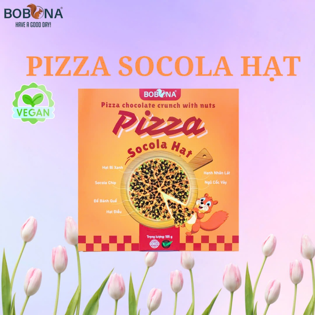 Pizza Socola hạt Ăn xế, Ăn Chay, ăn khuya, ăn vặt Siêu Hạt Giòn Rụm ...