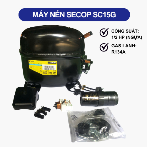 Máy Nén Secop SC15G 1/2 HP Hàng Chính Hãng Mới 100% Phụ Tùng Thiết Bị ...