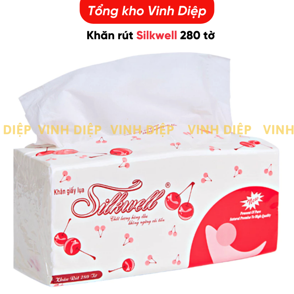 Khăn giấy rút khăn giấy lụa Silkwell 280 tờ 2 lớp, giấy ăn | Shopee ...