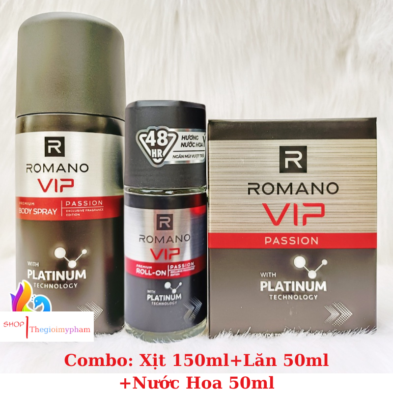 Nước Hoa Romano Vip Passion 50ML/Xịt 150ML/Lăn 50ML | Shopee Việt Nam