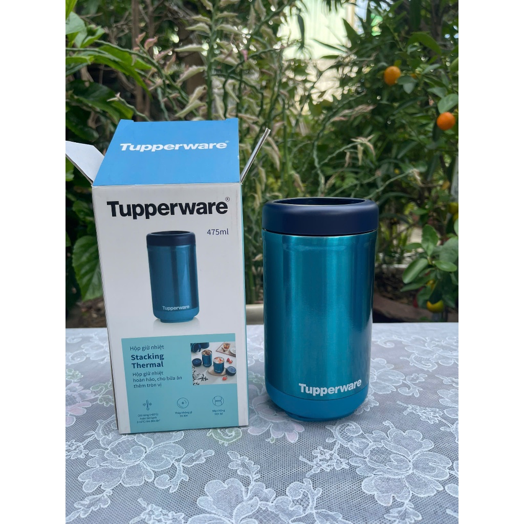 Hộp canh giữ nhiệt Stacking Thermal 475ml Tupperware | Shopee Việt Nam