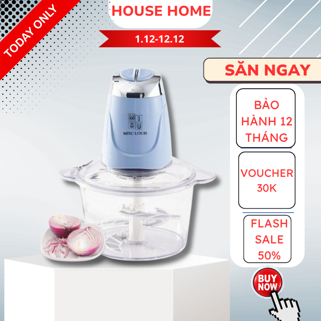 Máy Xay Thực Phẩm Đa Năng MISU LOUIS Cối Thủy Tinh 3.5L, Công Suất ...