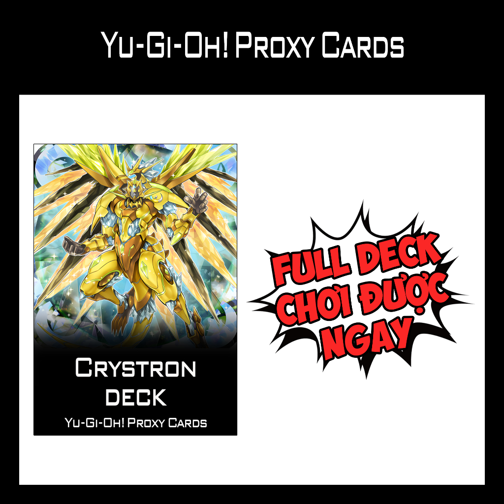 Bài YUGIOH - Crystron Deck - Bài IN 1 MẶT (60 Cards) | Shopee Việt Nam
