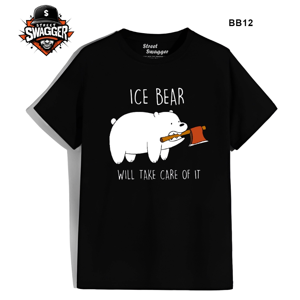Street Swagger Brand Tổng hợp các mẫu áo thun in hình gấu We Bare Bears ...