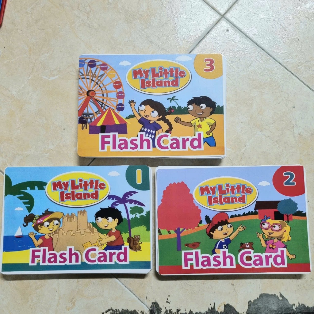 Flashcard My little Island level 1,2,3 (2 mặt Cán bóng C300) | Shopee ...