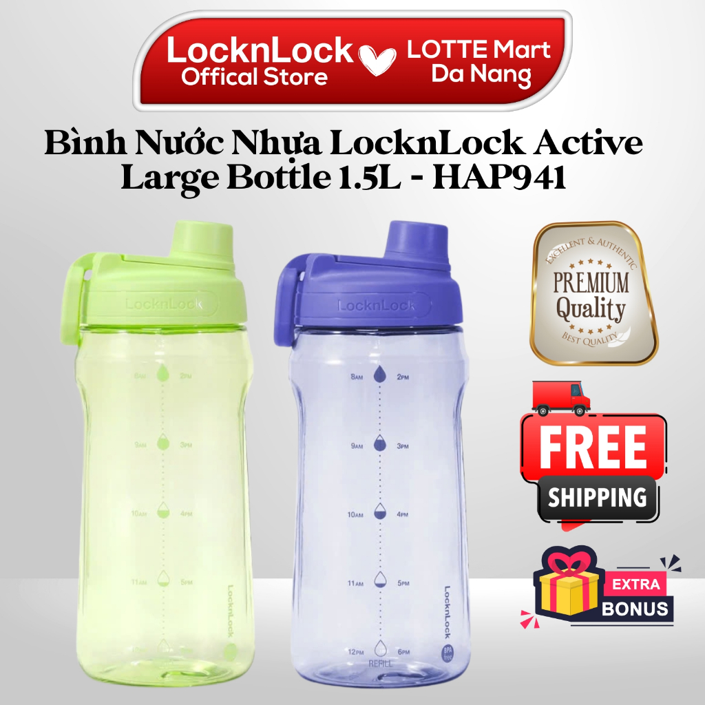 Bình Nước Nhựa LocknLock Active Large Bottle HAP941 1.5L Lock&Lock ...