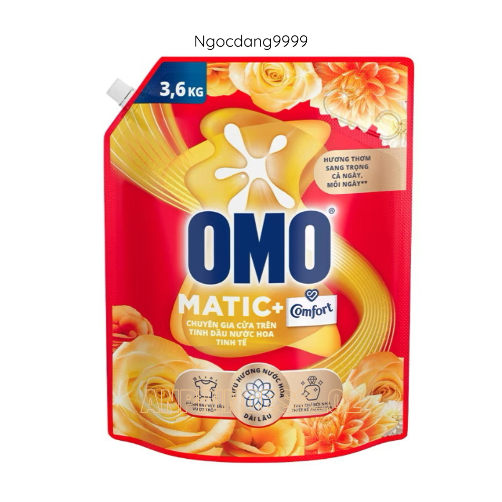 NƯỚC GIẶT OMO MATIC COMFORT TINH DẦU THƠM 3,6kg | Shopee Việt Nam