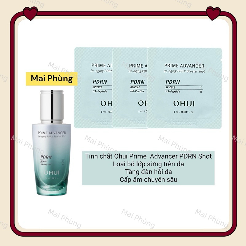 [Mới] Gói tinh chất căng bóng đàn hồi Ohui Prime Advancer De-aging PDRN Shot | Shopee Việt Nam