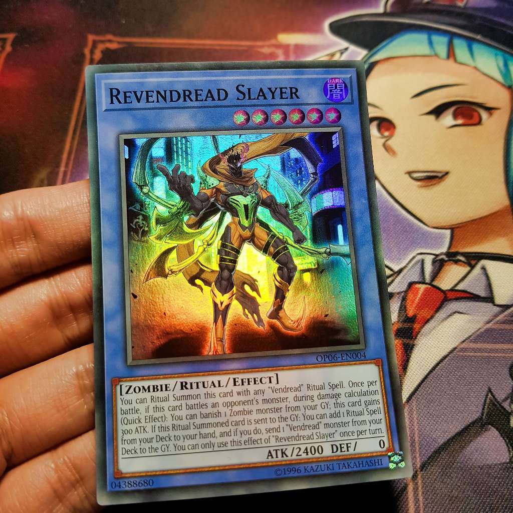 Thẻ bài Yugioh chính hãng | Revendread Slayer | OP06 Super rare ...