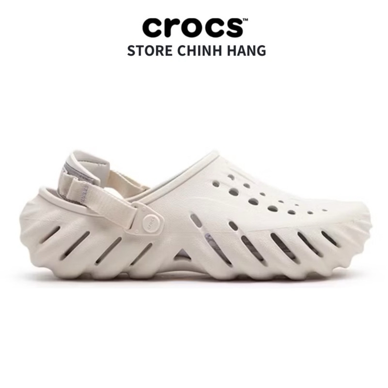 [ CHÍNH HÃNG ] GIÀY CLOG UNISEX CROCS ECHO - BONE-freeship | Shopee Việt Nam
