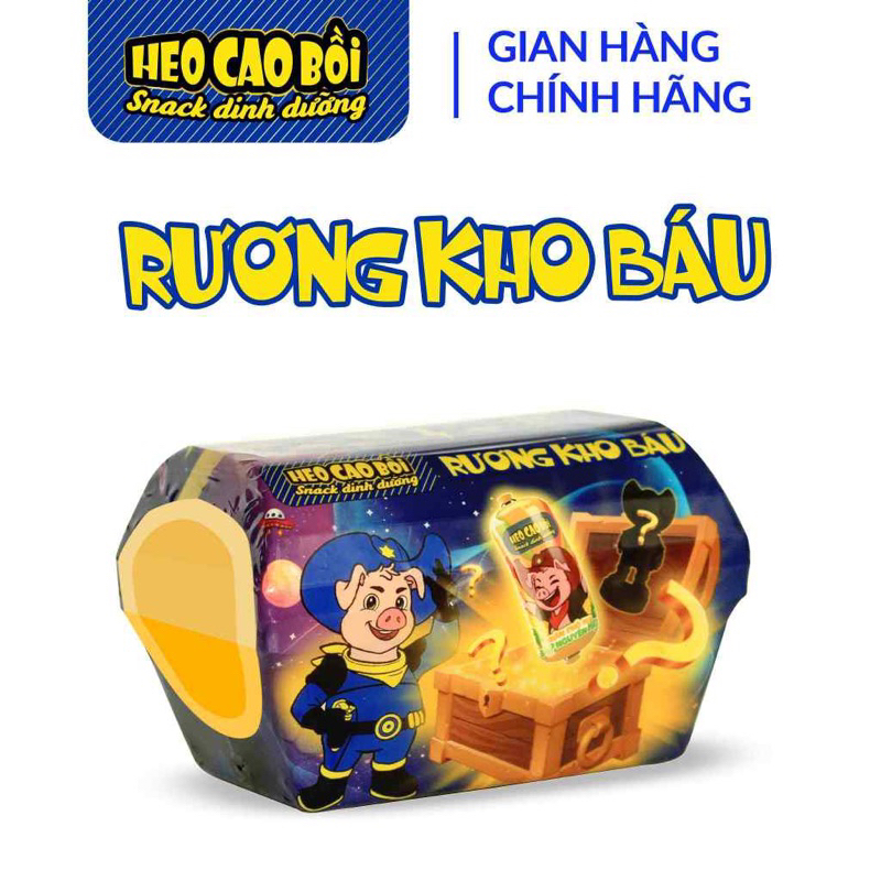 Combo Rương kho báu Heo cao bồi đồ chơi và xúc xích nhân phô mai vị bắp ...
