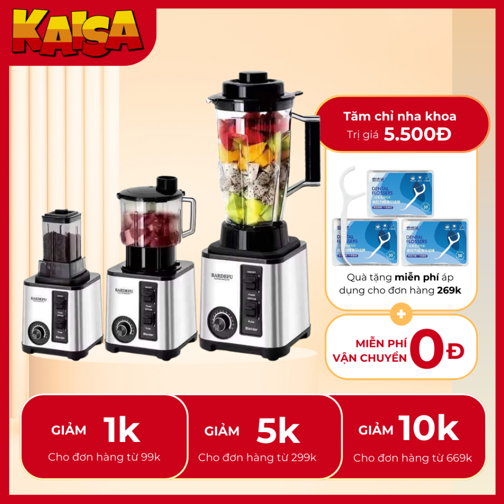 Máy Xay Sinh Tố Công Nghiệp 3in1 Công Suất 800W Cực Khỏe Dung Tích 3L ...