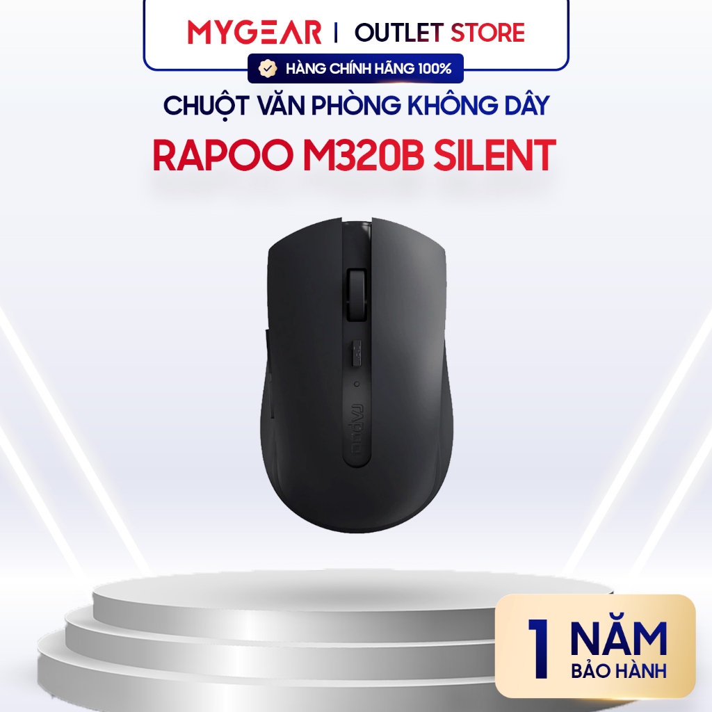 Chuột văn phòng không dây Rapoo M320B Silent Wireless Bluetooth - New ...