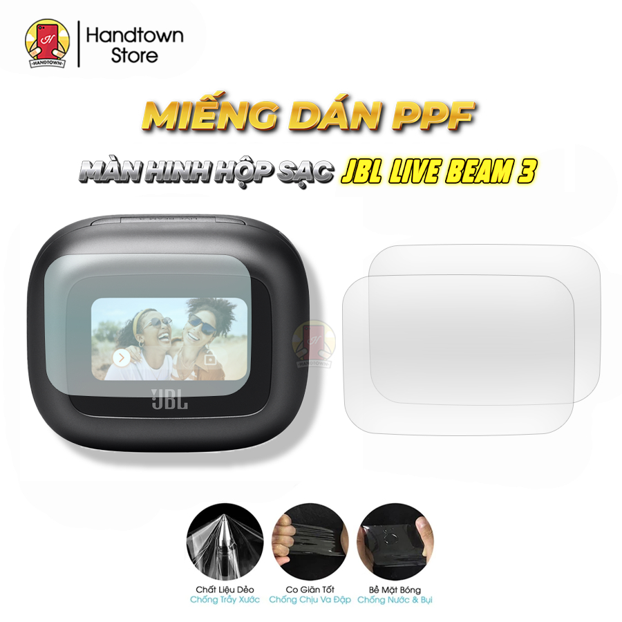 Combo 2 Miếng Dán PPF Bảo Vệ Màn Hình Hộp Sạc Tai Nghe JBL Live Beam 3 ...
