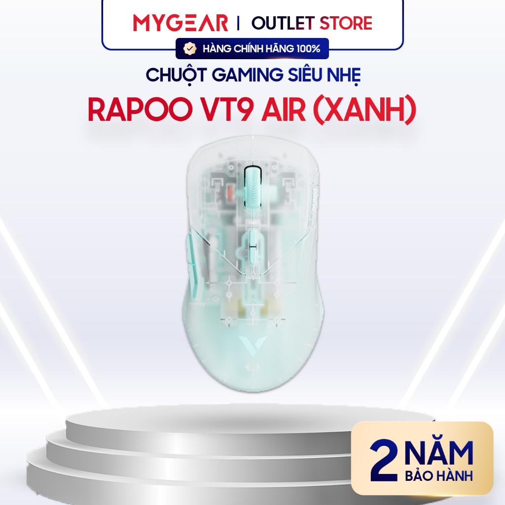Chuột Gaming không dây Rapoo VT9 Air Wireless Vỏ Trong Suốt Siêu Nhẹ - New chính hãng | Shopee ...