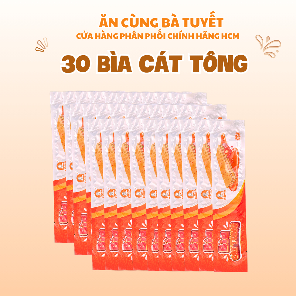 Combo 30 bìa cát tông Ăn cùng Bà Tuyết 25g/gói | Shopee Việt Nam