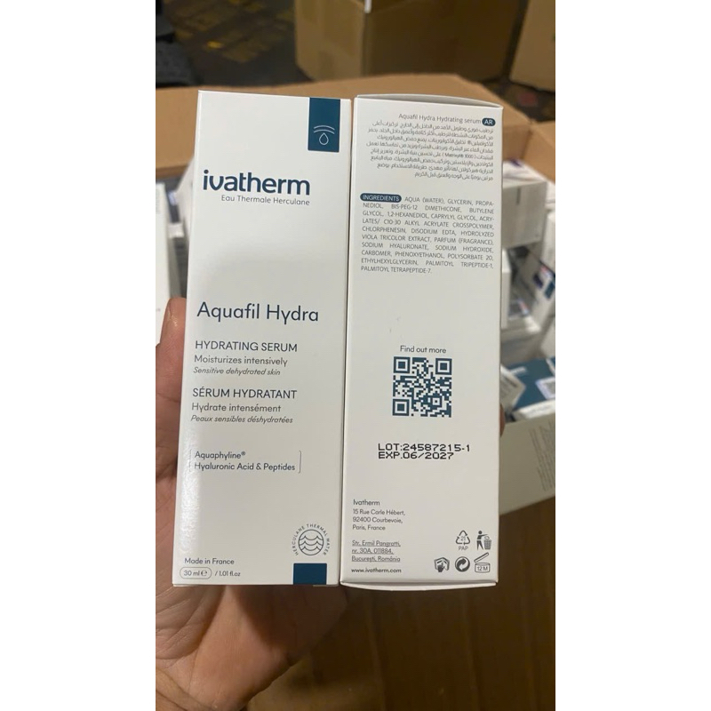 Serum Ivatherm Aquafil Hydra Complex Hydrating dưỡng ẩm phục hồi và trẻ ...
