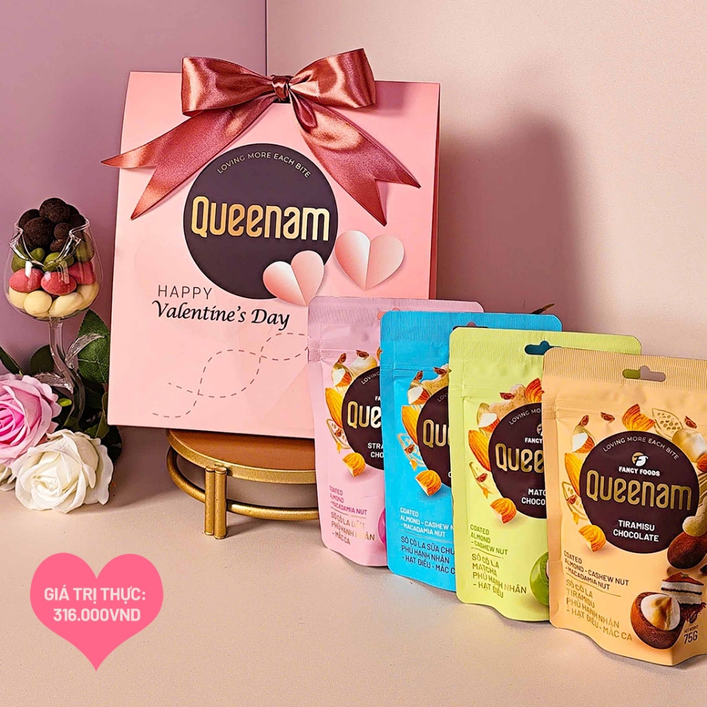 Set túi quà tặng Socola Queenam dịp Valentine 14/3 | Shopee Việt Nam