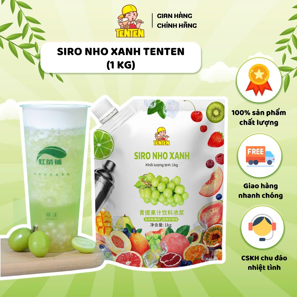 TenTen Food - Siro Nho Xanh (1kg) | Shopee Việt Nam