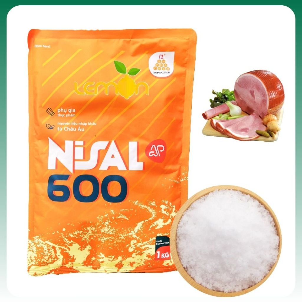 [100g-500g] Muối đỏ NISAL 600 cao cấp - Muối đỏ giữ màu thịt cho lạp ...