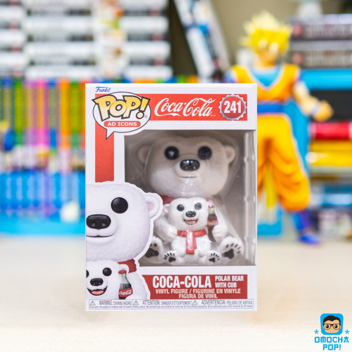 Mô HÌnh Chính Hãng Funko Pop Ad Icons Coca Cola : Coca-Cola Polar Bear with cub #241 | Shopee ...