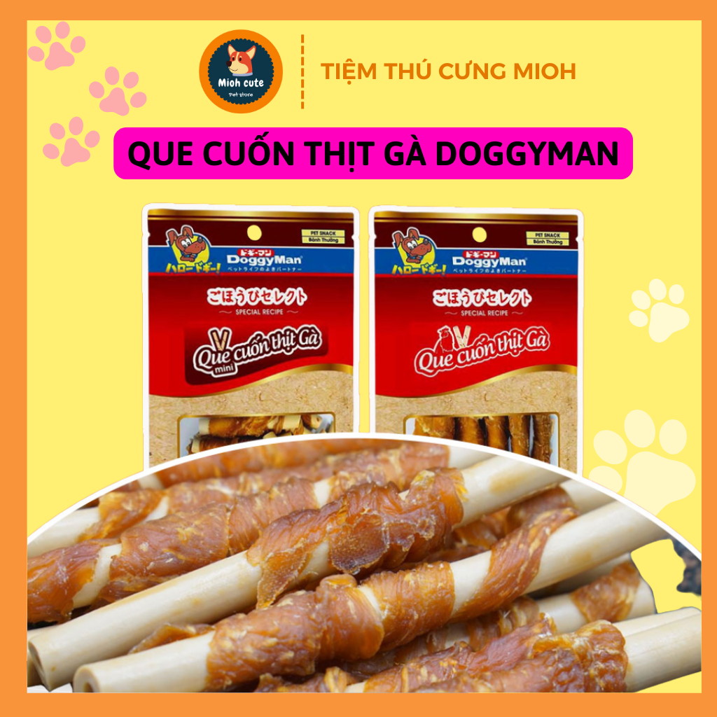 Snack Cho Chó Que Cuốn Thịt Gà Doggyman Sạch Răng, Giảm Hôi Miệng ...